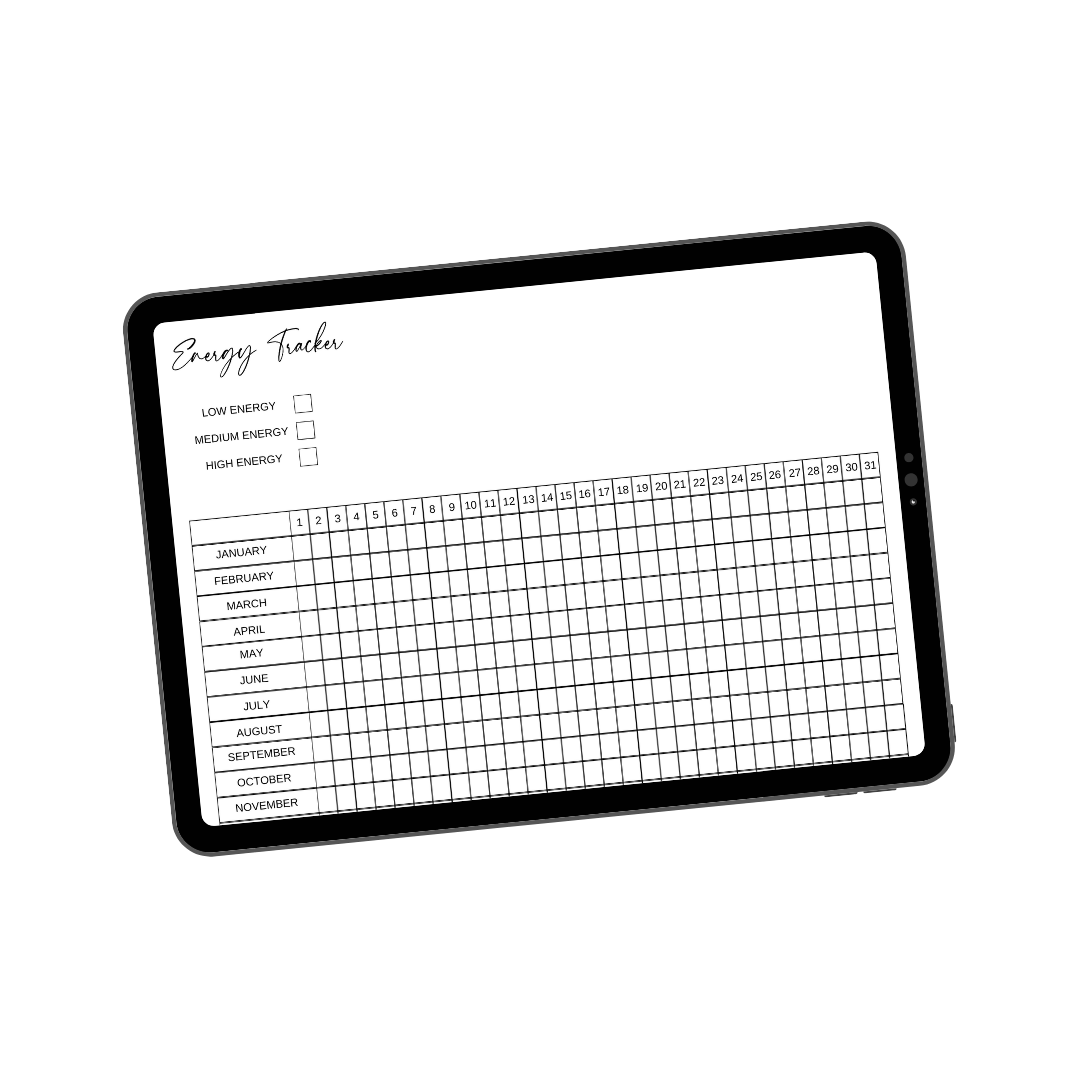 Digital Personal Energy Level Tracker | Own Your You