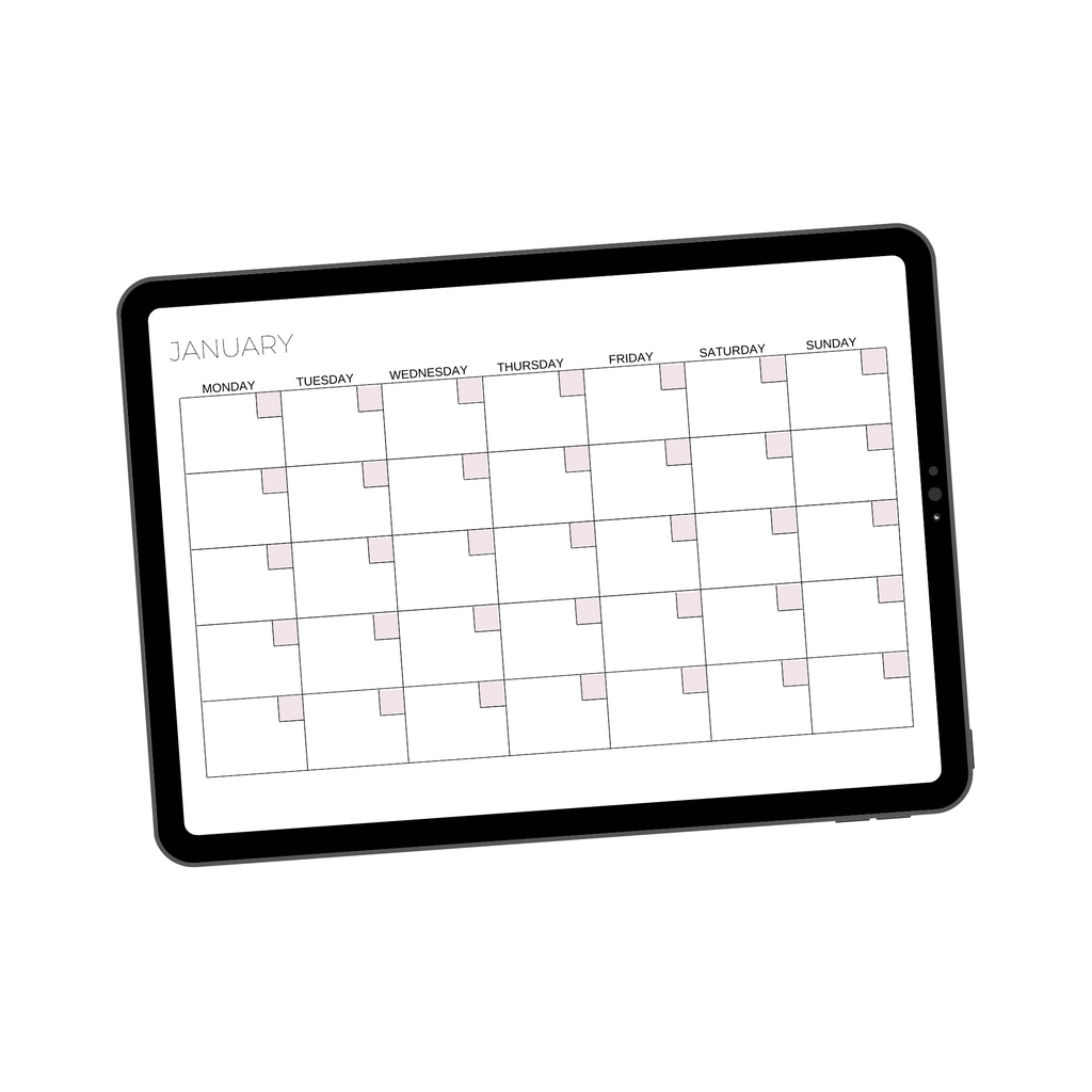 Digital Blank Yearly Calendar | Own Your You
